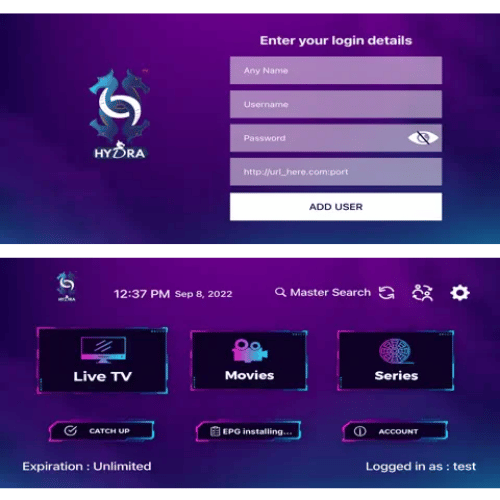 اشتراك هيدرا تي في Hydra IPTV